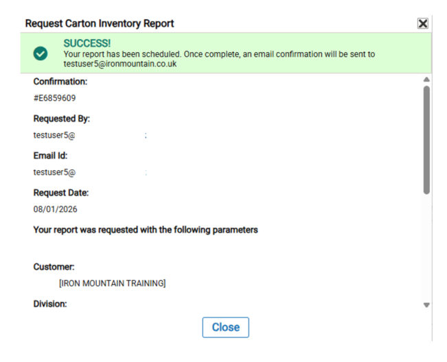 How to run an Inventory Report on IM Connect